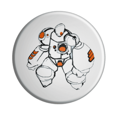 Badge Robot - BADGES A GOGO – Création de badges personnalisés