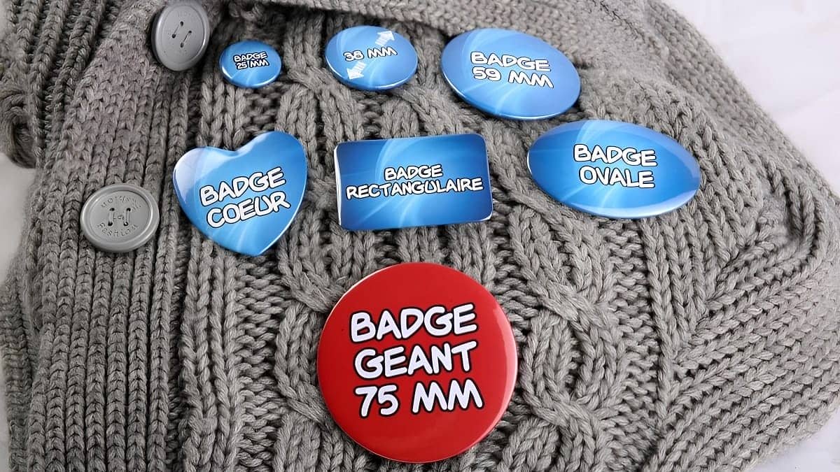 Taille de badge : quelle dimension choisir (25, 38, 59 ou 75 mm)